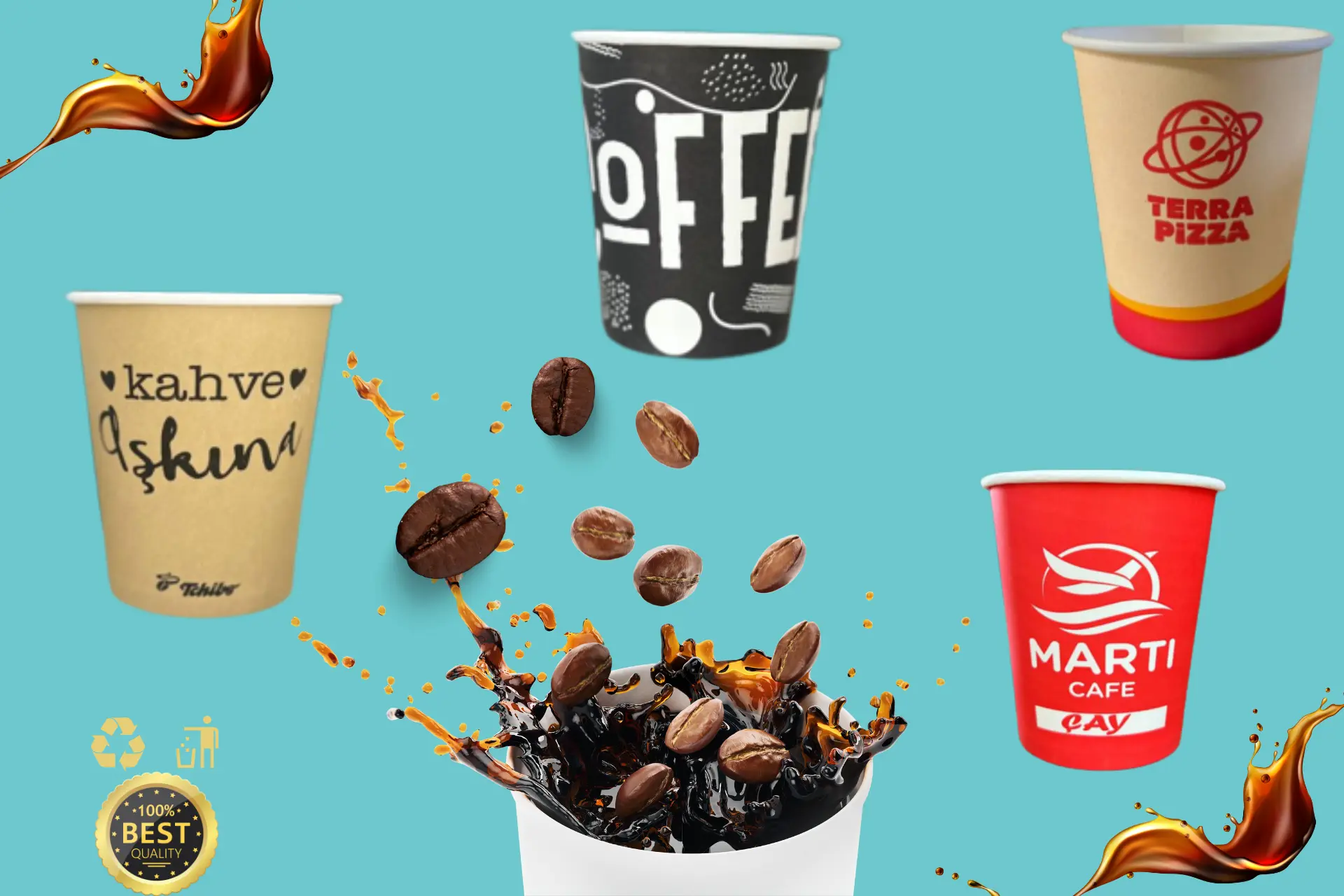 Nisa Cup – Baskılı Karton Bardak